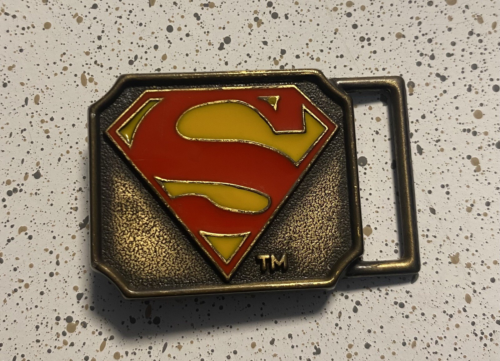1944 DC Comics Superman Kids Belt Buckle MADE IN USA - Gem