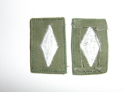 e3506s Vietnam ROK Republic of Korea Army OD Rank 2nd Lieutenant single ...