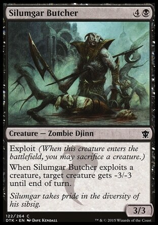 MTG Magic the Gathering Silumgar Butcher (122/272) Dragons of Tarkir LP ...