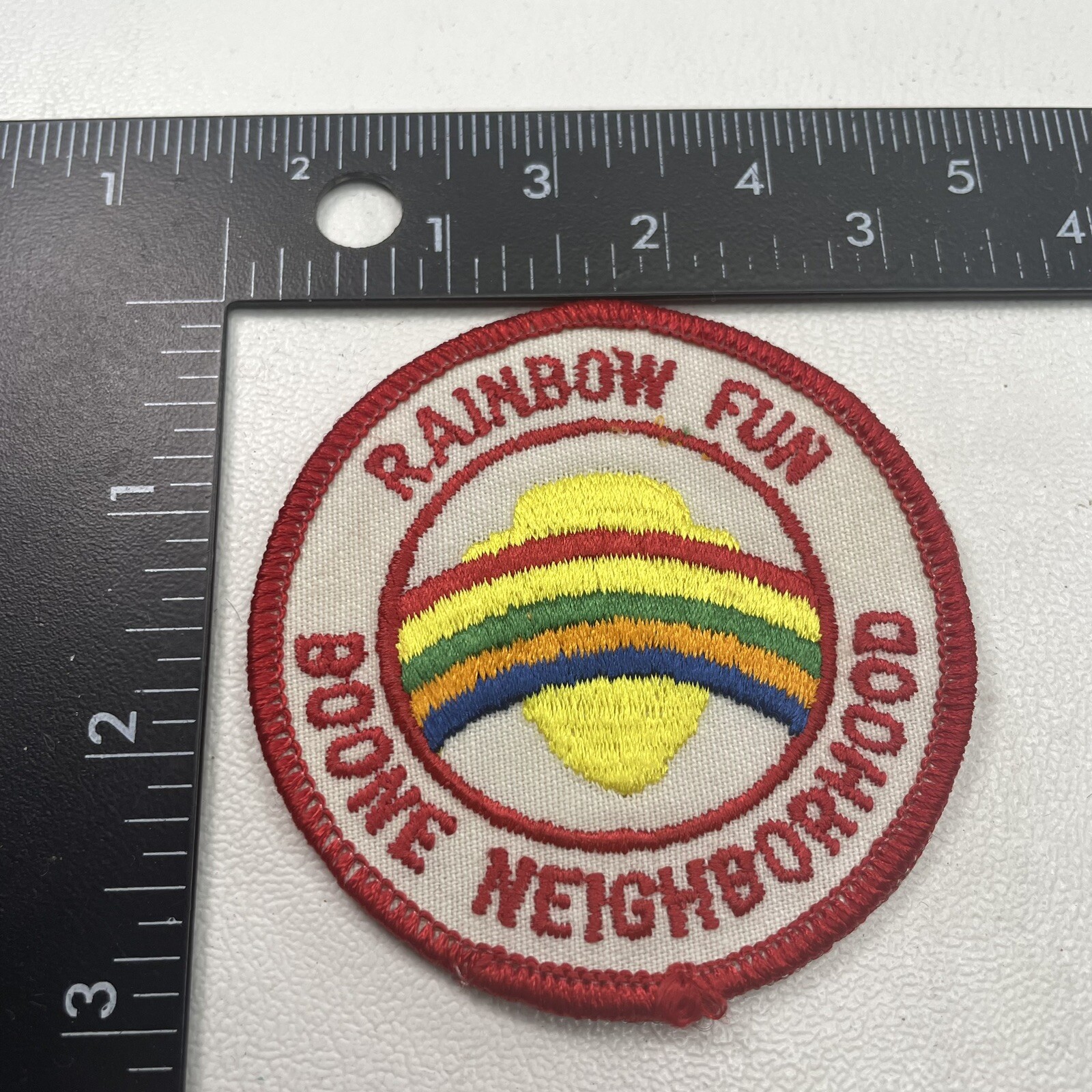Vintage RAINBOW FUN BOONE NEIGHBORHOOD Girl Scouts Patch 23RK | eBay
