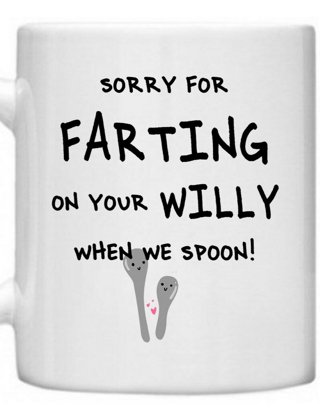 Sorry For Farting Willy Rude Funny Valentines Lovers Novelty Couples ...
