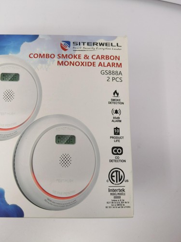 Siterwell Smoke Alarm And Carbon Monoxide Detector With Lcd Display, Dual Sensor | eBay