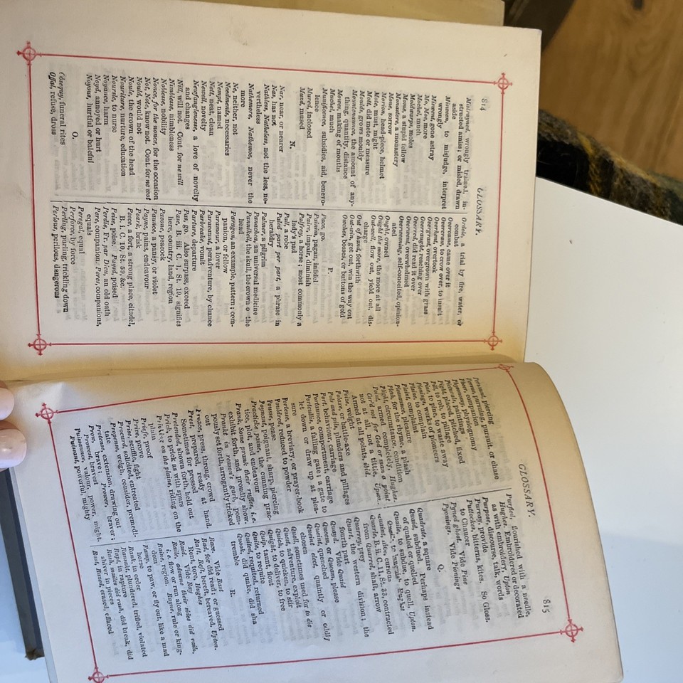 The Faerie Queene & Epithalamion By Edmund Spenser, Copyright ~1890’s ...