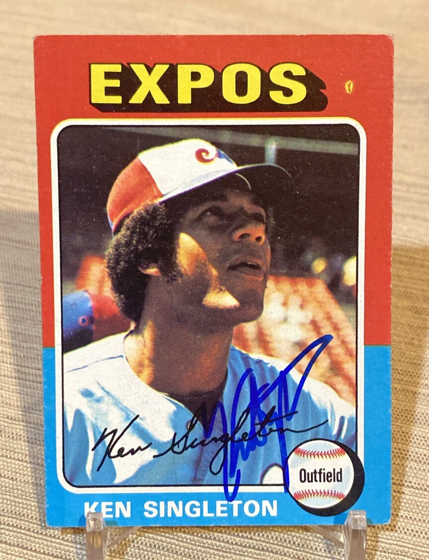Ken Singleton autographed Signed 1975 Topps #125 Montreal Expos ...