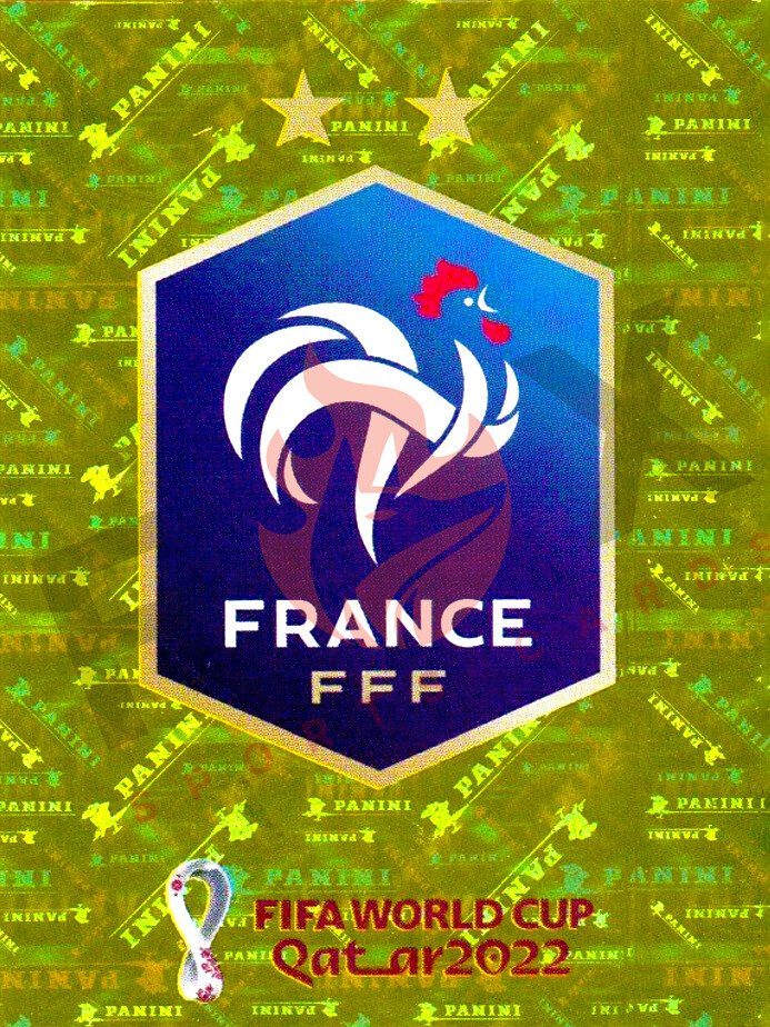2022 FIFA World Cup Qatar Panini Sticker Gold Foil Team Logos & Symbols ...