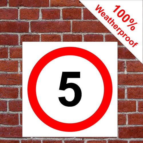 5MPH Speed limit sign official design road safety awareness ROA008 ...