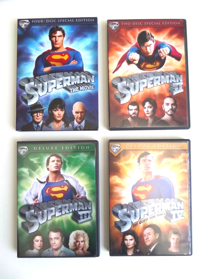 The Christopher Reeve Superman Collection 8-Disc Set Clear Case DC ...