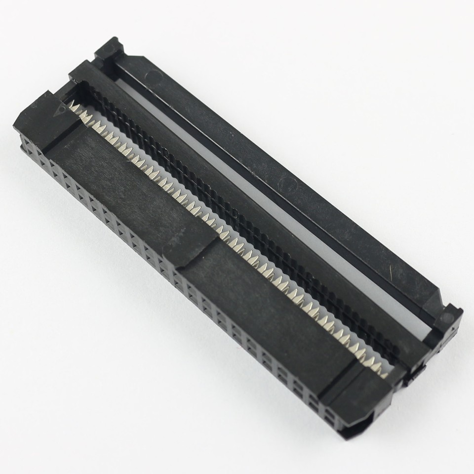 10Pcs Black 2.54mm Pitch 2x22 Pin 44 Pin IDC Female Header Cable ...