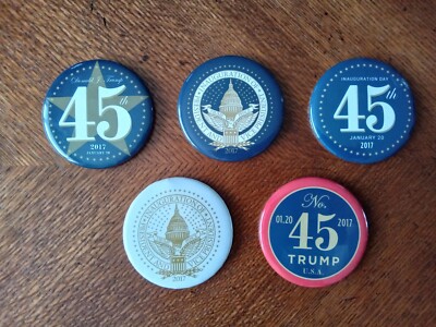 Official Donald Trump 2017 Inauguration Day 3" Pins (5) | eBay