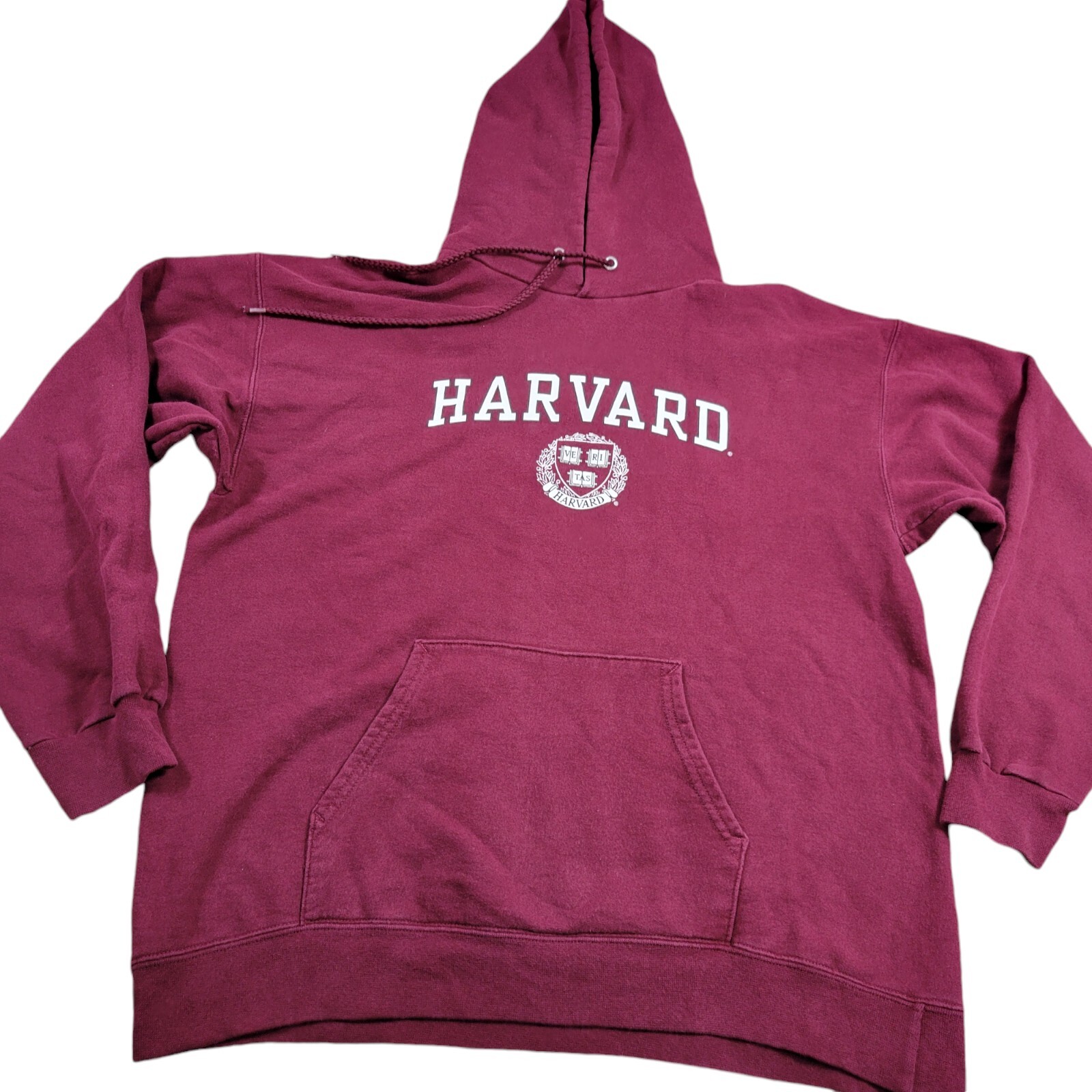 Harvard University Hoodie Sweatshirt Adult Medium Burgundy Red Spellout ...
