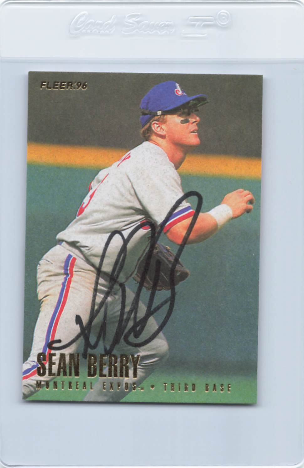 1996 Fleer #453 Sean Berry Expos Signed Auto *K1192 | eBay