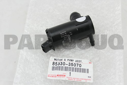 8533035070 Genuine Toyota MOTOR AND PUMP ASSY, WINDSHIELD WASHER 85330 ...