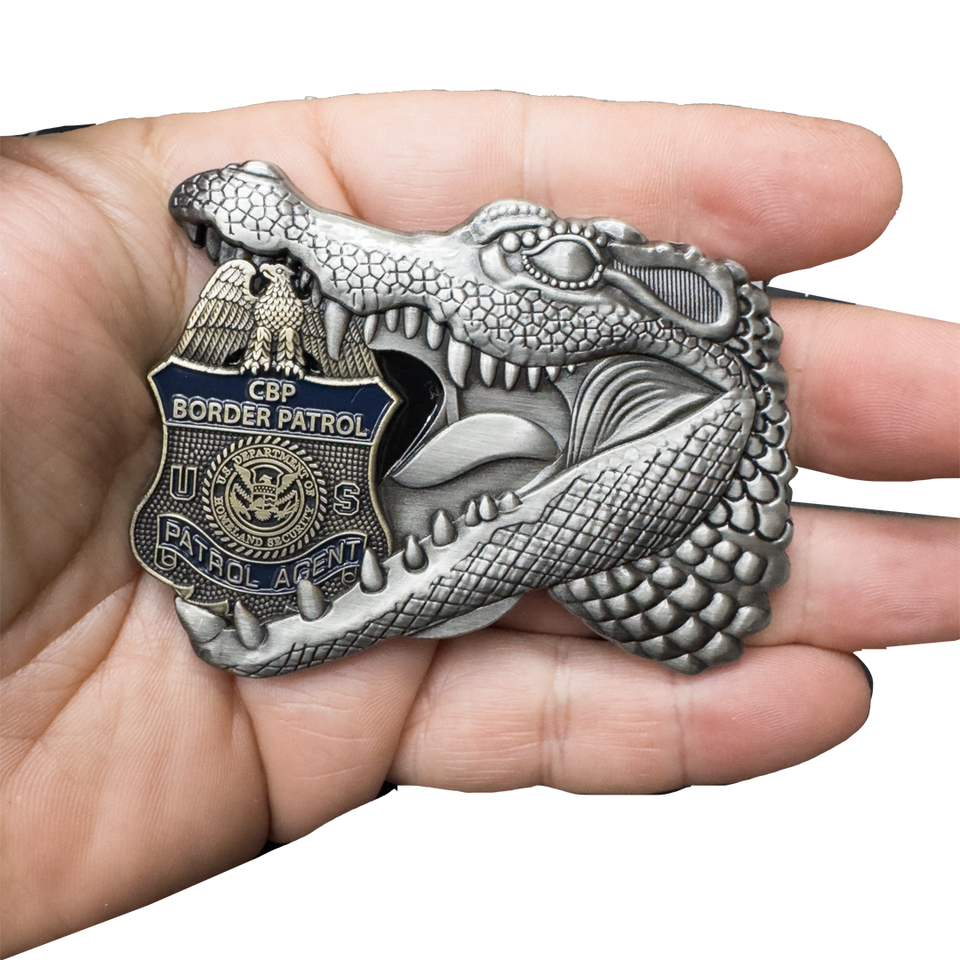 EL15-9 Border Patrol Agent Alligator Alcatraz Challenge Coin Florida ...