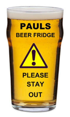 Personalised Beer Fridge Magnet - Funny Novelty Joke - Man Cave, Home ...