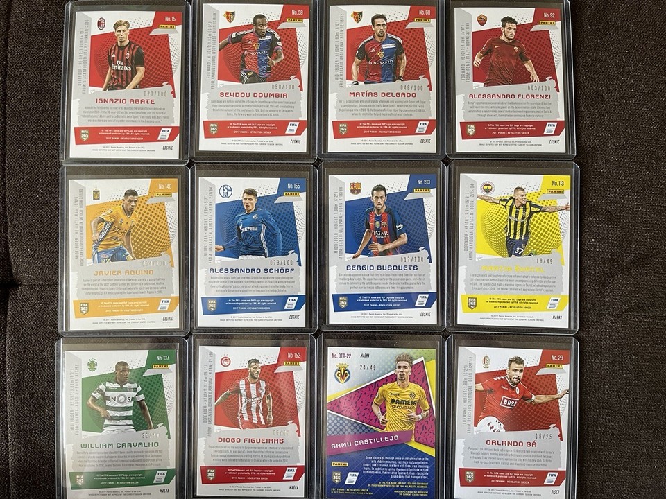 2017 Panini Revolution Soccer Parallel Lot x12 - Cosmic /100 Magna /49 ...