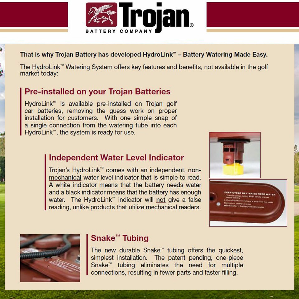 Trojan HydroLink 48V Universal 6V & 12V Battery Watering System PLUS ...