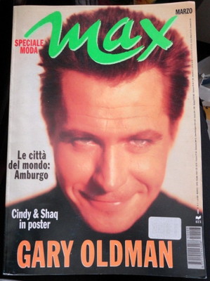 Vtg MAX 1995 Gary Oldman Cindy Crawford Leonardo di Caprio Elle ...