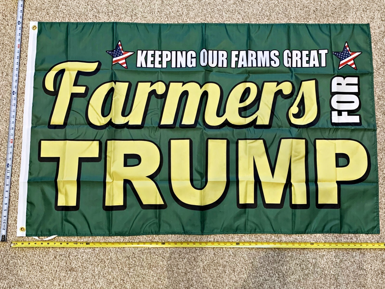 Donald Trump Flag FREE SHIPPING Farmers For Trump USA Keep Farm Sign ...