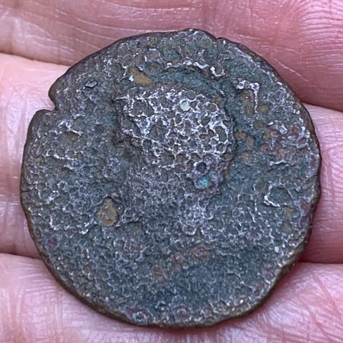 Roman Provincial Caesar Augustus AE25 Emerita Spain Tetrastyle Temple ...