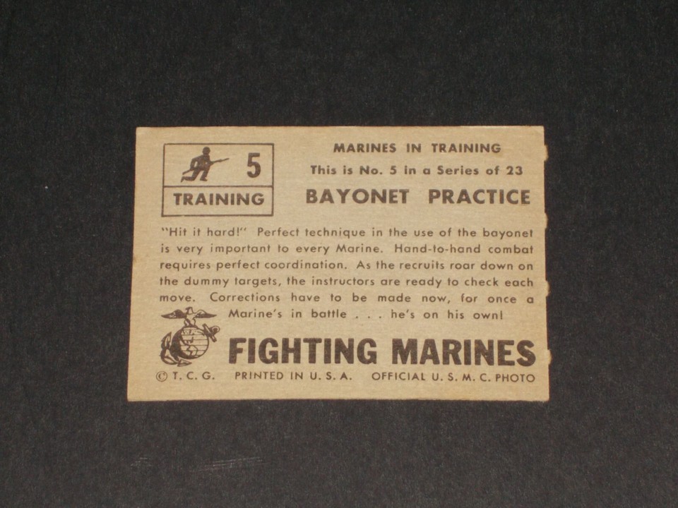 Topps Fighting Marines (R709-01) #5, VERY NICE CARD !!!! | eBay
