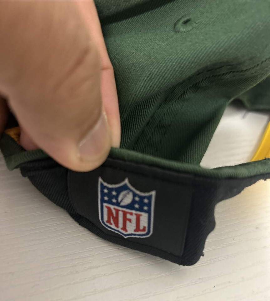 Green Bay Packers NFL New Era 9Fifty Plain Logo Snapback Hat Cap Yellow ...