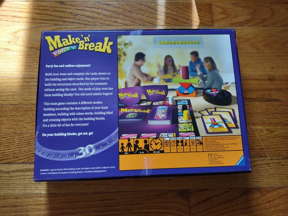 Make N Break Party Board Game Ravensburger 2013 Family Fun Ages 10+ | eBay