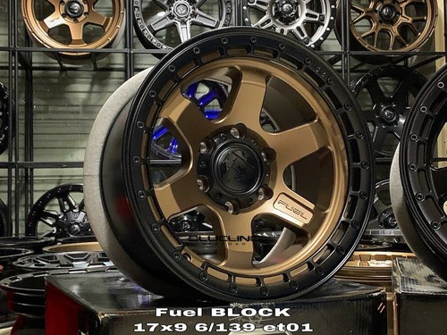 17" Fuel D751 Block Wheels Matt Bronze 17x9 6/139.7 1P Suit Hilux ...