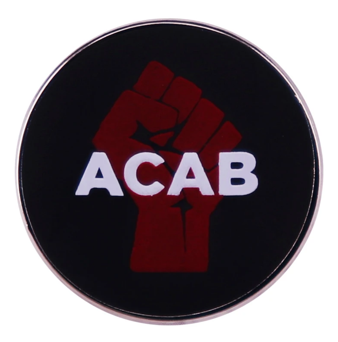 ACAB All Cops Are Bastards Political Protest Fist Resist 1" Enamel Pin ...