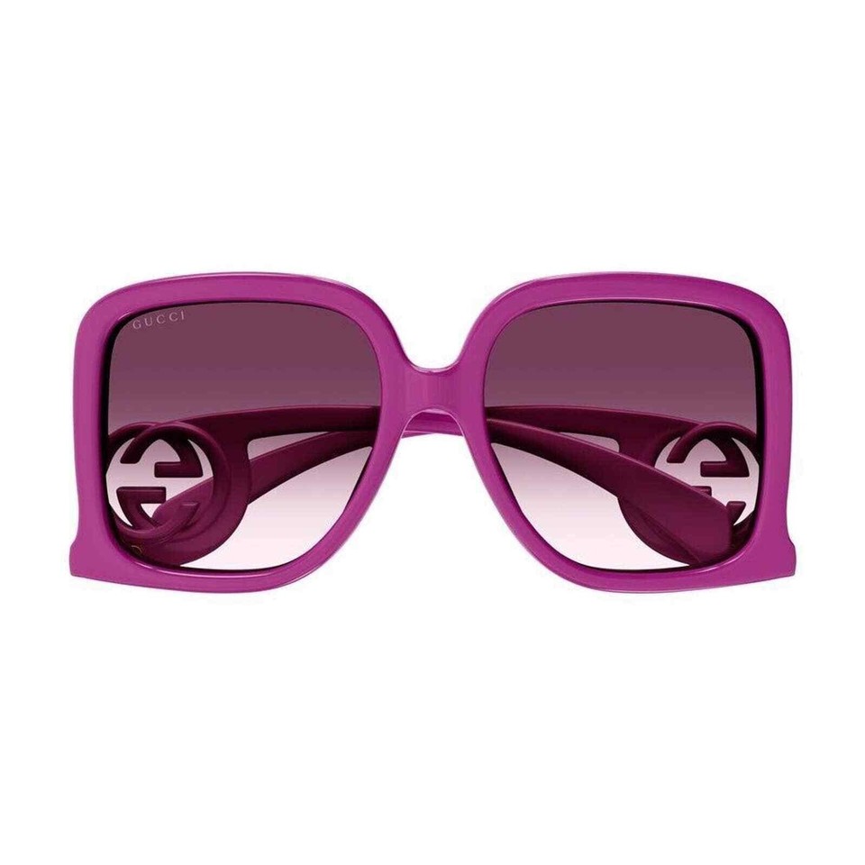 Gucci Ladies Sunglasses Fuchsia Pink Oversized GG 1326 S 004 58mm New ...