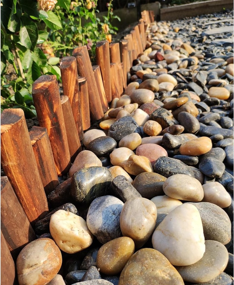 5-40 lbs Large River Rocks Bulk Polished Pebble Natural 2-3 Inch Stone ...