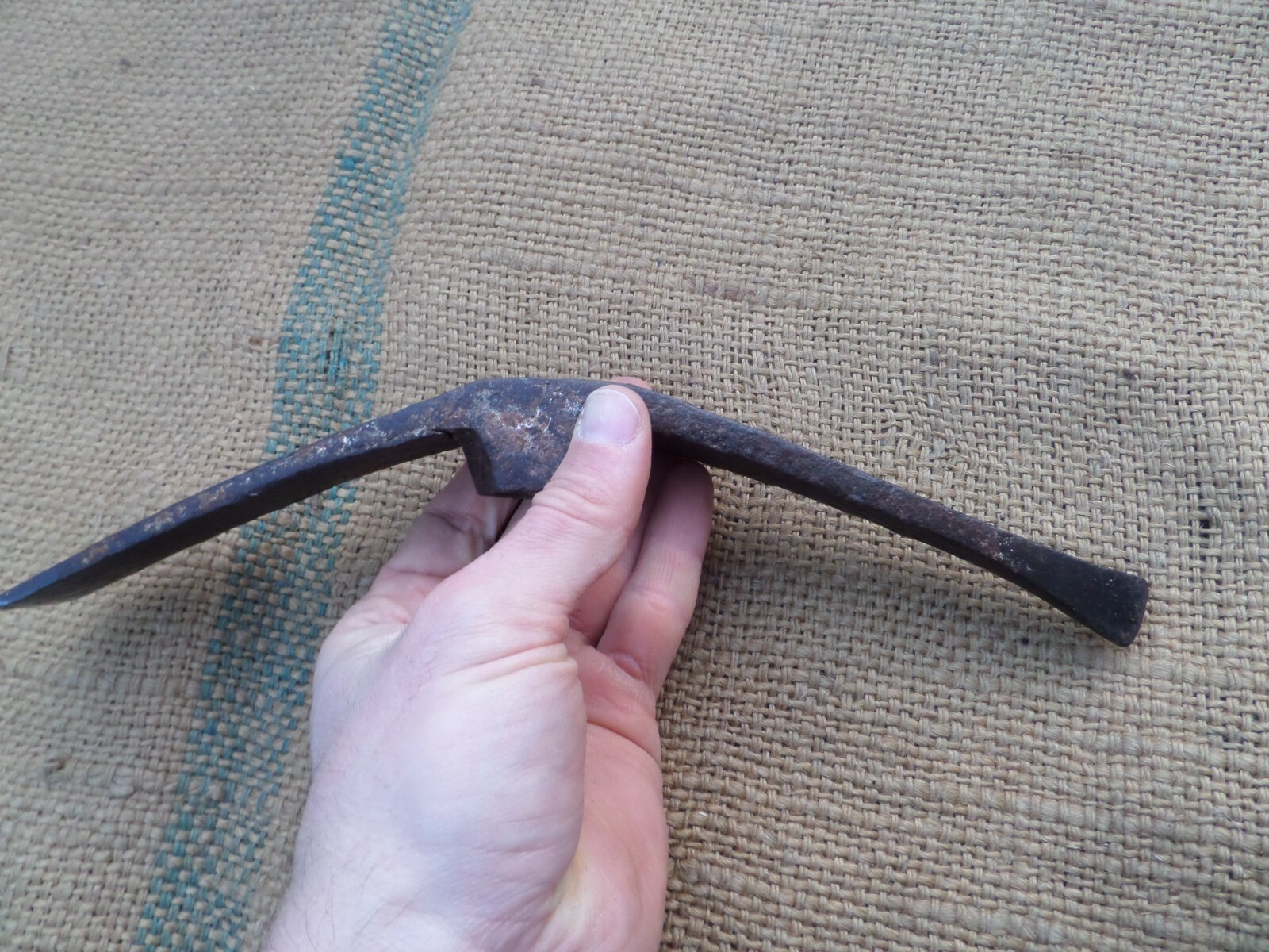 VINTAGE DECORATED MASONS AXE HATCHET PICKAXE ADZE ANTIQUE HAND FORGED ...