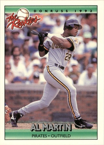 1992 Donruss The Rookies Al Martin RC Pittsburgh Pirates #68 Baseball ...