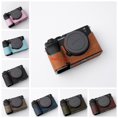 Handmade Half Case for Sony A7C2 A7CR Leather Insert A7CII Camera Cover ...