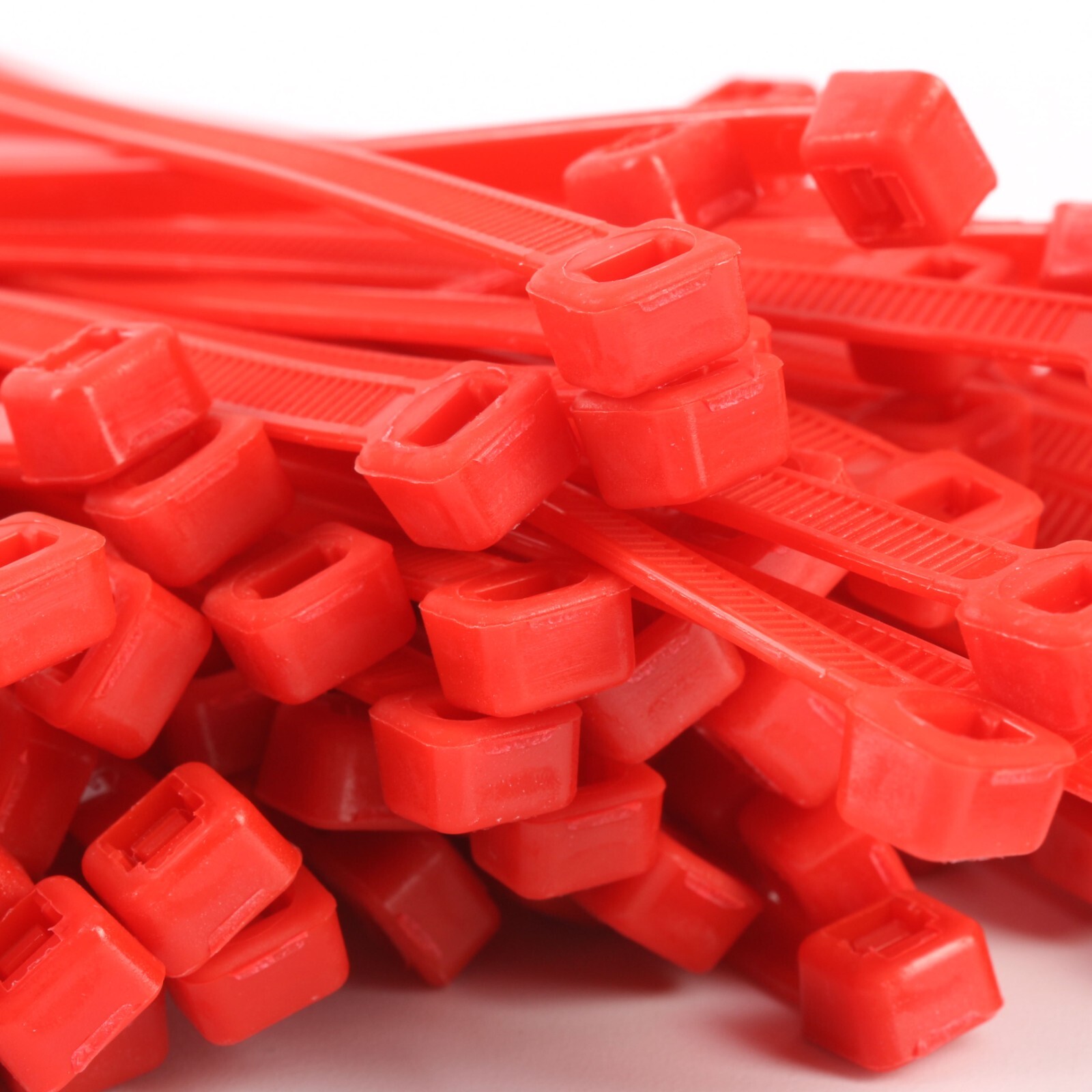 QUALITY RED CABLE TIES / ZIP WRAPS - All Sizes Long Short Thick Thin ...