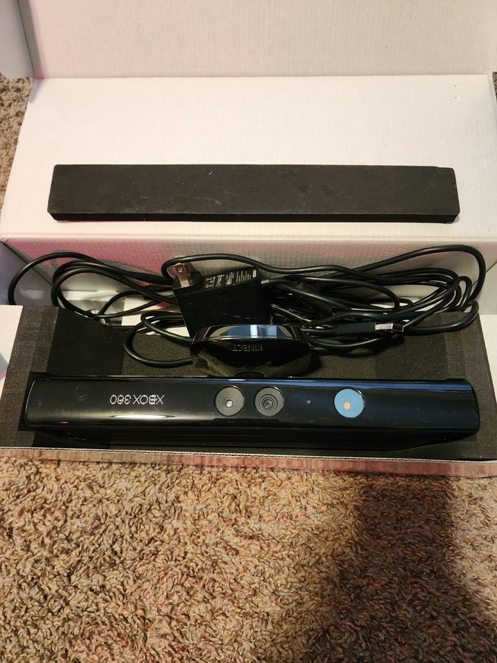 Microsoft Kinect Sensor Bar for Xbox 360 1414 with AC Power Adapter | eBay