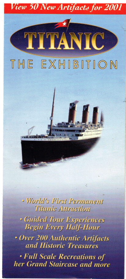 Titanic The Exhibition Brochure/Flyer 2001 Orlando Florida | eBay