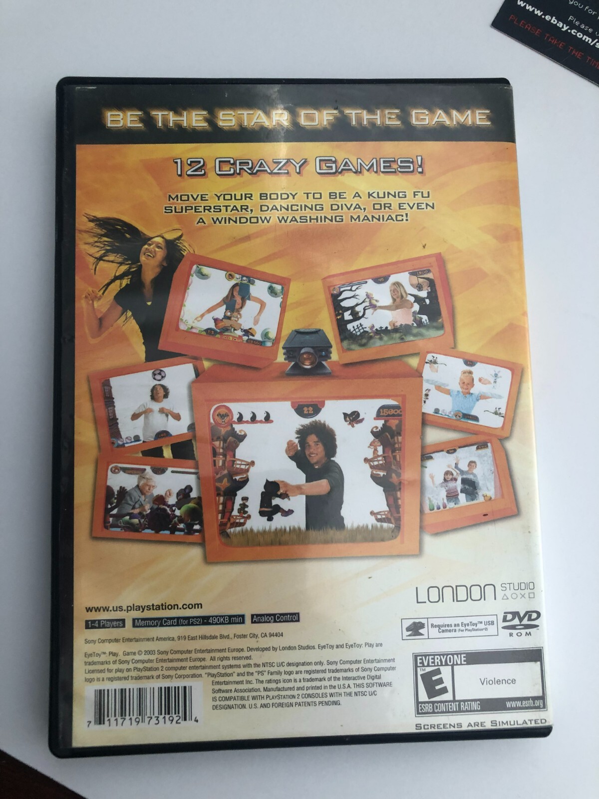 Eye Toy Play PlayStation 2 PS2 Eyetoy Game Complete in Box CIB 🔥 ...