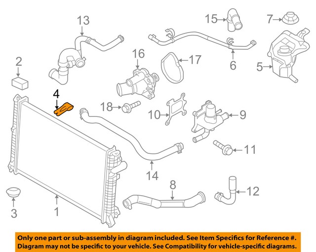 Ford Oem-radiator Upper Bracket Left AE5Z8A193A for sale online | eBay