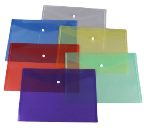 A4 Plastic Stud Closing Document Wallets Files Folders ideal for ...