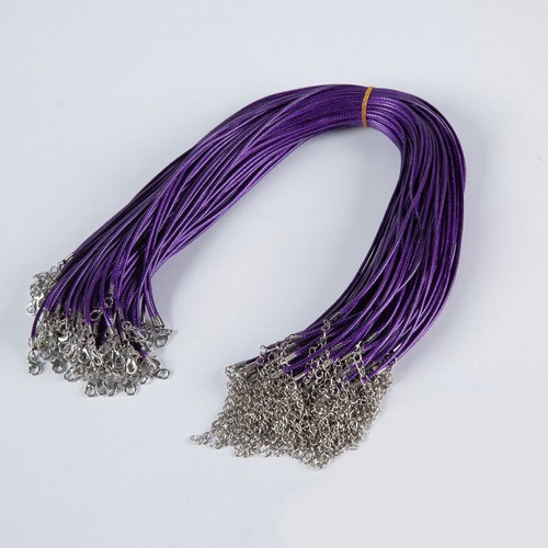 10PCS Dark Purple Waxed Cord Bulk For Bracelet Necklace And Jewelry ...