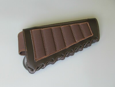 Pouch for Hunters, Leather and Neopropene Buttstock Ammo Pouch | eBay