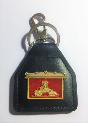 Holden, Retro Lion Gold, Quality Metal and Leather Key Chain/Ring 2 ...