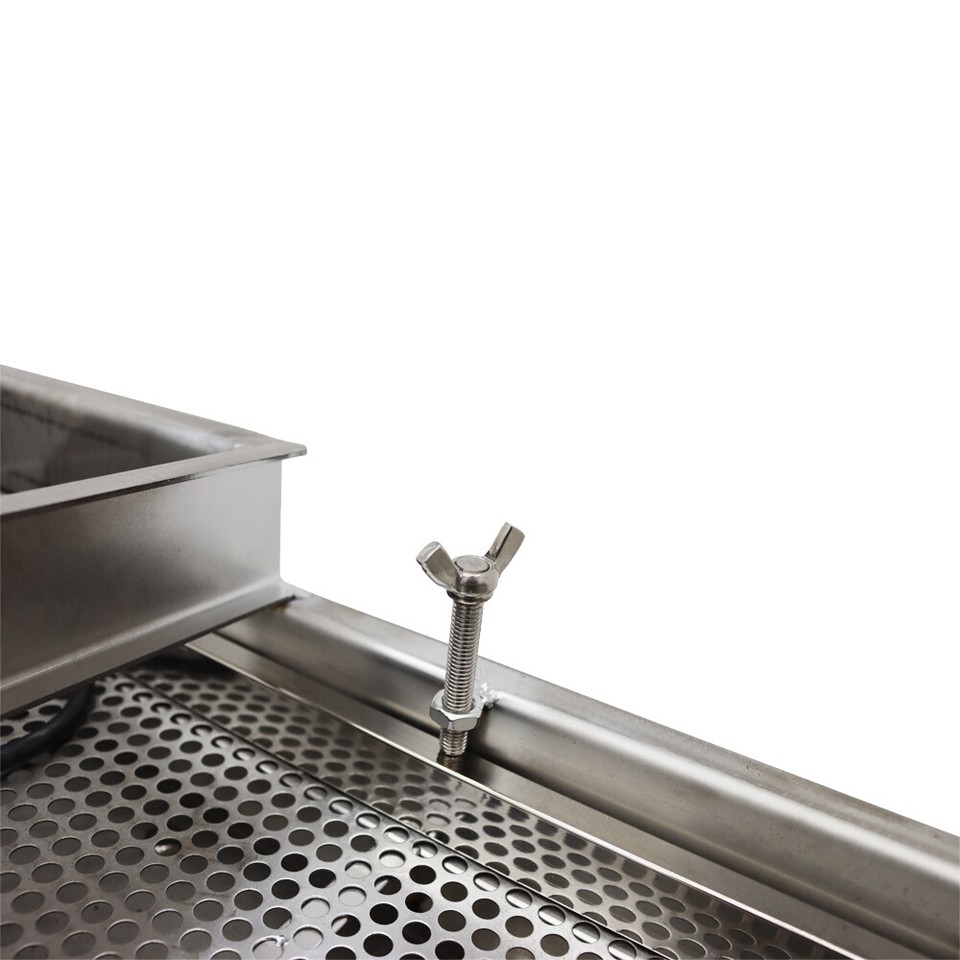Electric Shaker Stainless Steel Linear Vibrating Screen Sifter with 7mm ...