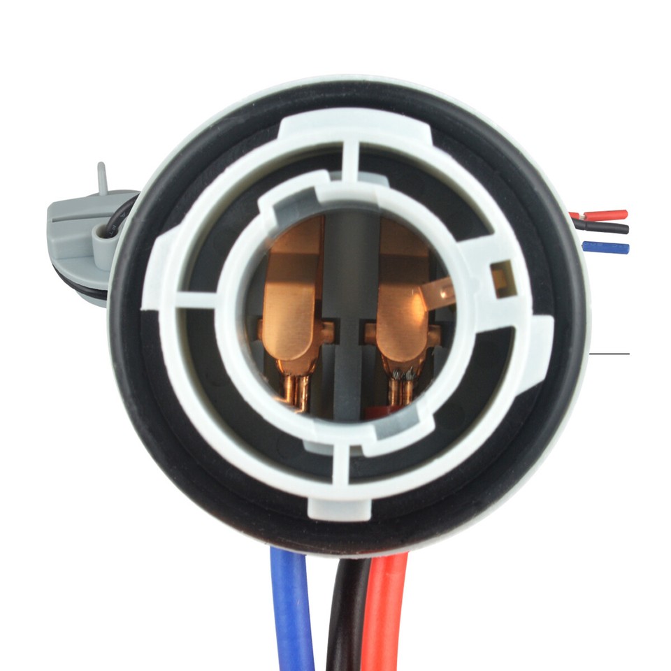 2/4x 1157 2357 LED Pig Tail Plug Stop Brake Turn Light Bulb Socket ...