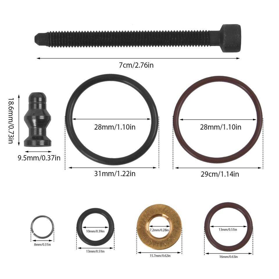 4 x Injector Seal Kit and Bolts For PD INJECTOR VW AUDI SEAT SKODA 1.9 ...