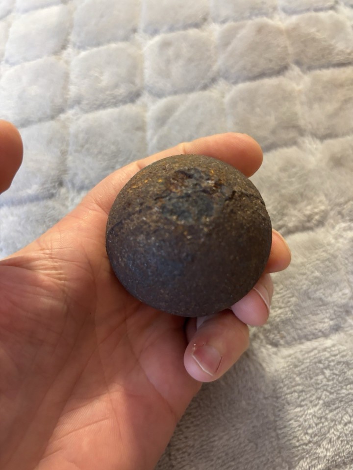 Antique Cast Iron Cannon Ball Cannonball Projectile 2" 1lb 6oz - NR | eBay