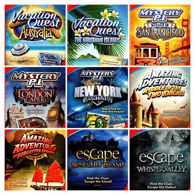 VACATION QUEST: AUSTRALIA + 9 MORE PopCap Hidden Object PC Games on one ...