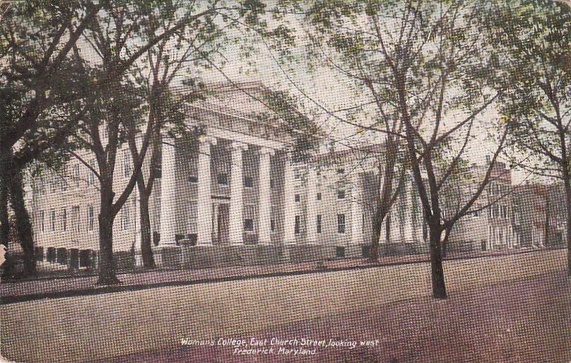 Postcard Woman's College East Church Street west Frederick MD | eBay