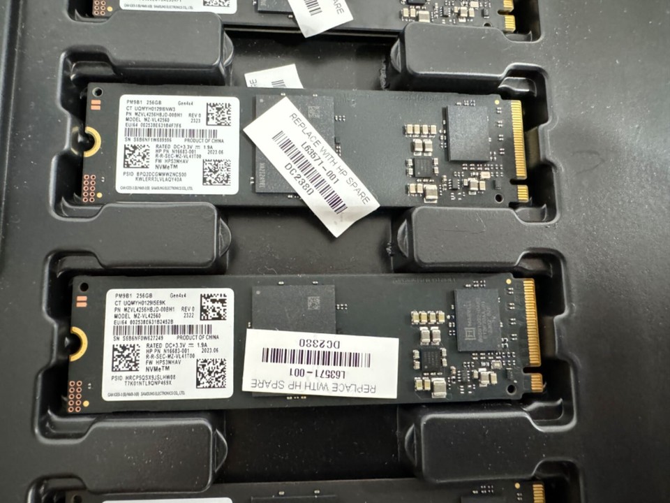 Lot of 50,2280 SSD Samsung PM9B1 256Gb PCIe NVMe SSD M.2 Drive | eBay