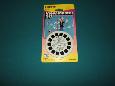 VINTAGE~WALT DISNEY POPEYE {3 REELS} VIEW-MASTER 3-D FOR A 7O'S GAF ...
